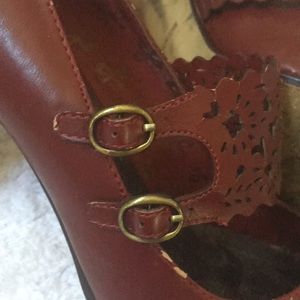 Dollhouse | Shoes | Red Strap Size 9 Heels | Poshmark